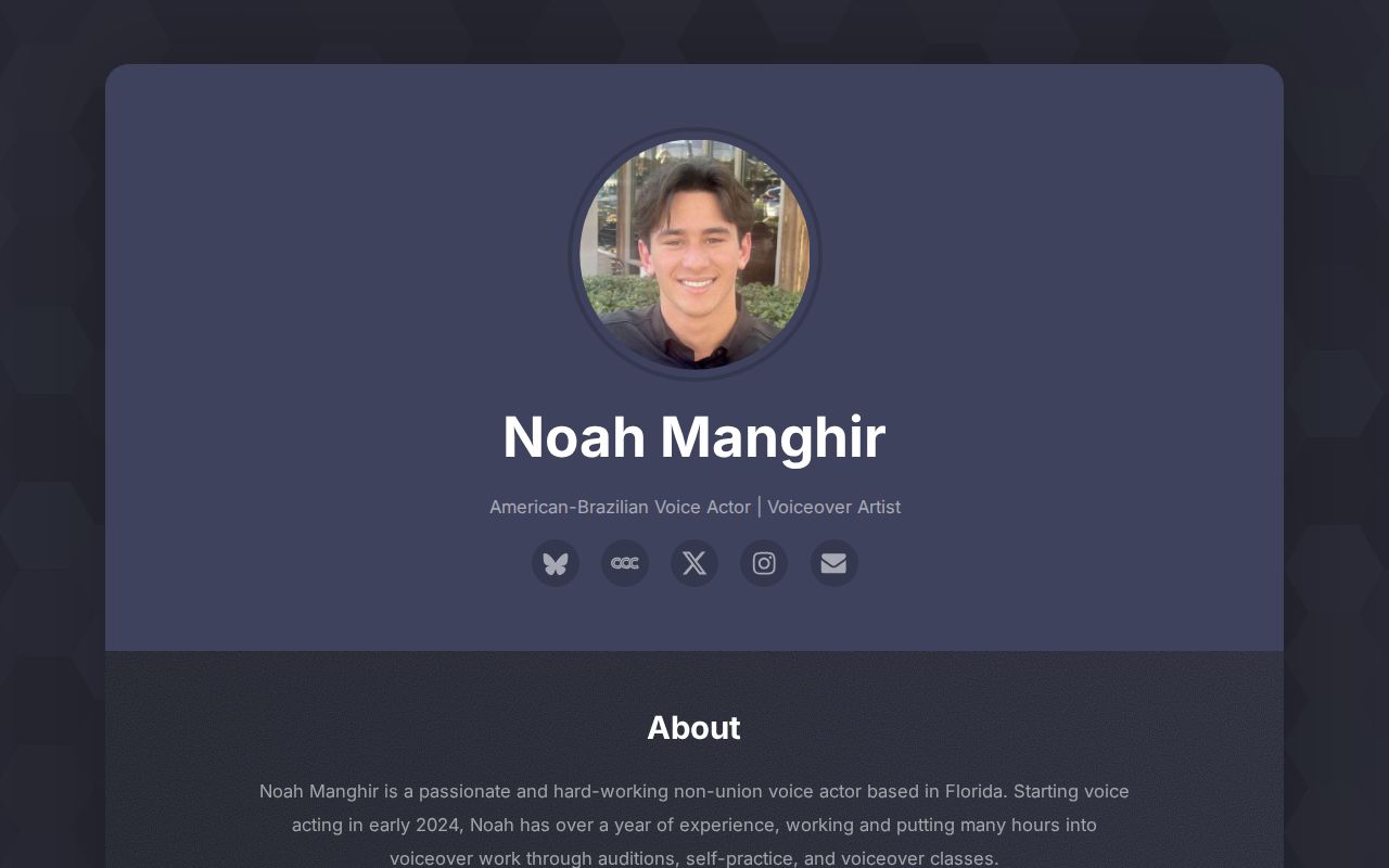 Noah Manghir Voice Actor
